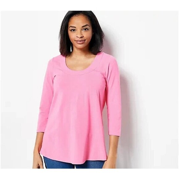 Susan Graver Tops Susan Graver Weekend Essentials Reg Comfy Cotton
